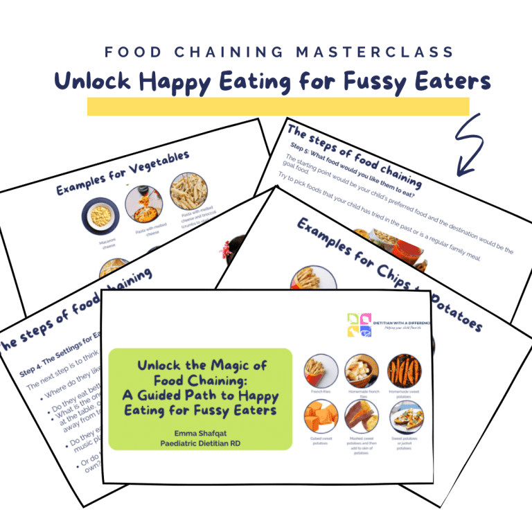 Food Chaining - A Solution for Picky Eaters - Dietitian With a Difference